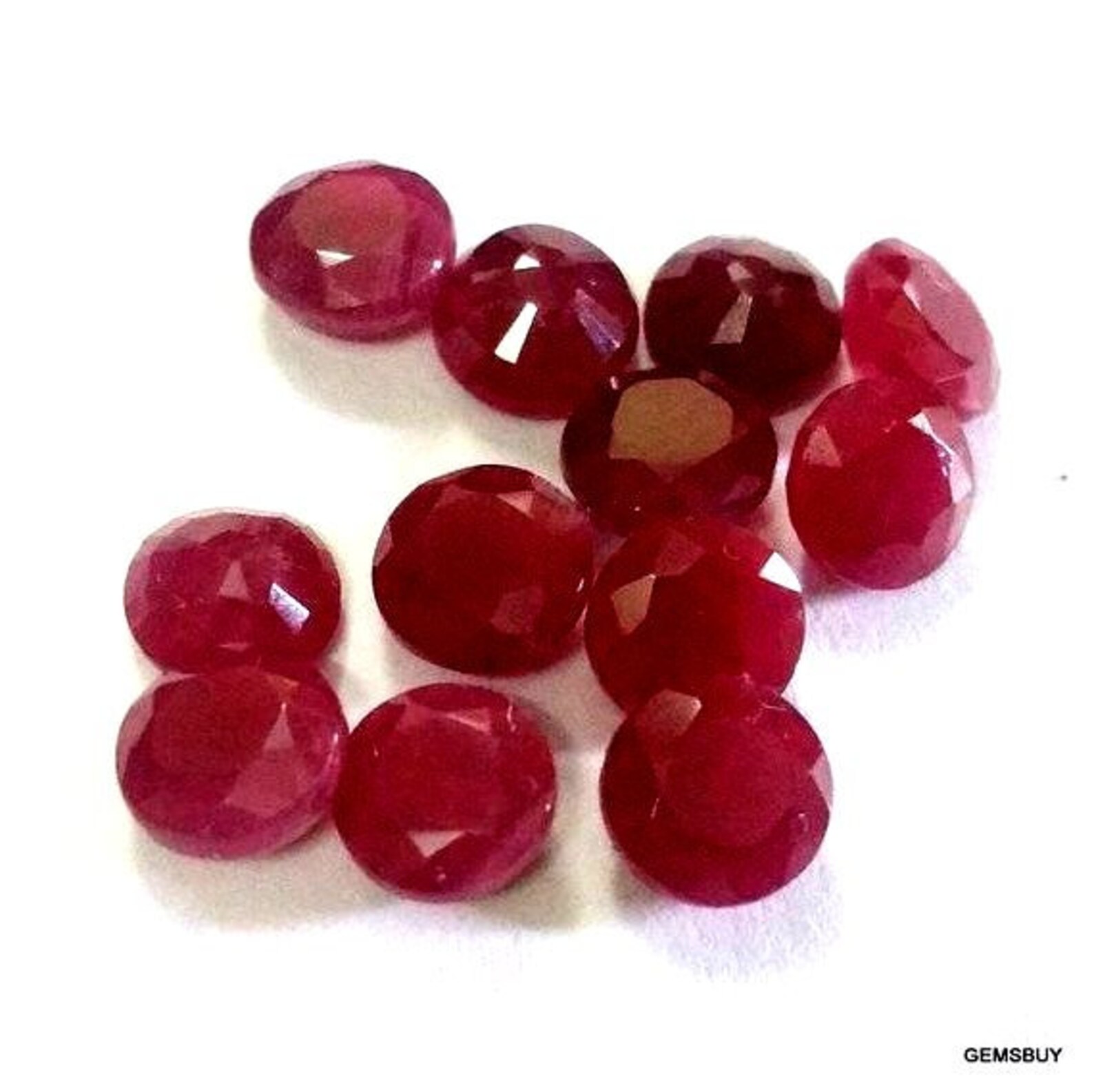 1 Pieces 6mm Ruby Faceted Round Gemstone 100% Natural Blood | Etsy