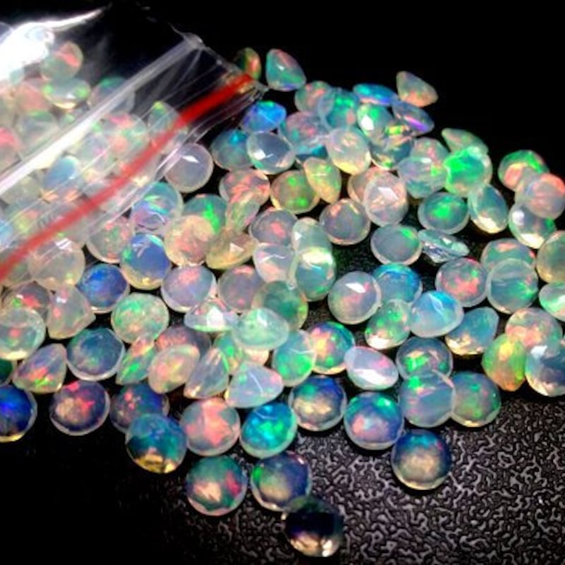 Faceted Opal - Etsy