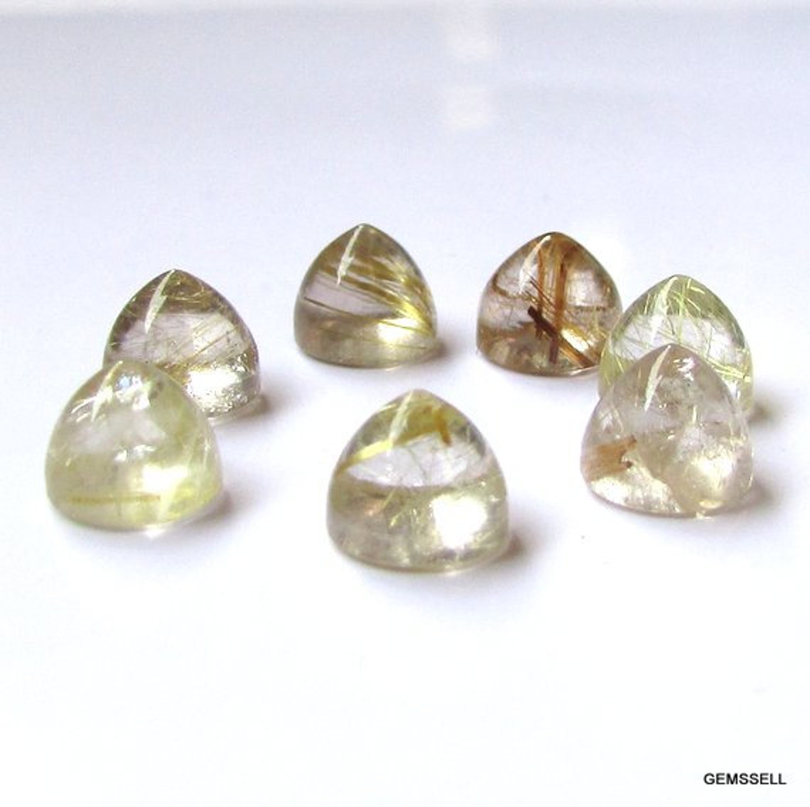 1 Pieces 6mm Golden Rutile Bullet Shape Cabochon Gemstone - Etsy