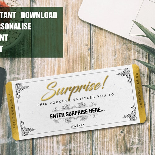 Lunch Coupon Voucher INSTANT DOWNLOAD EDITABLE Text - Etsy