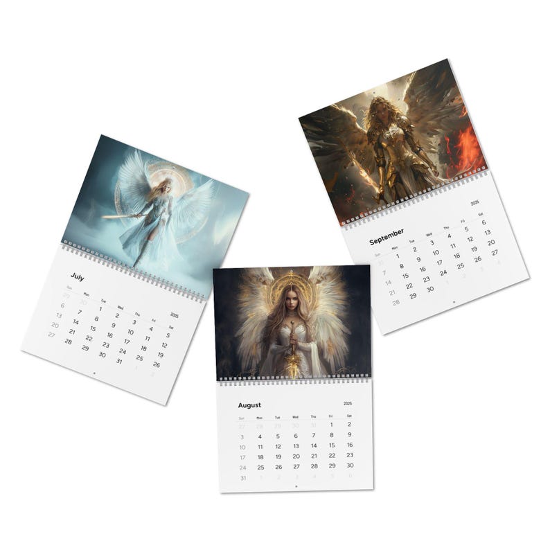 2025 Calendar of Gorgeous Fantasy Angel Art - Etsy