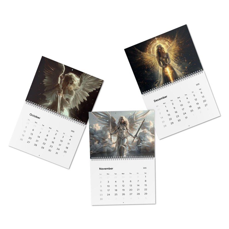 2025 Calendar of Gorgeous Fantasy Angel Art - Etsy
