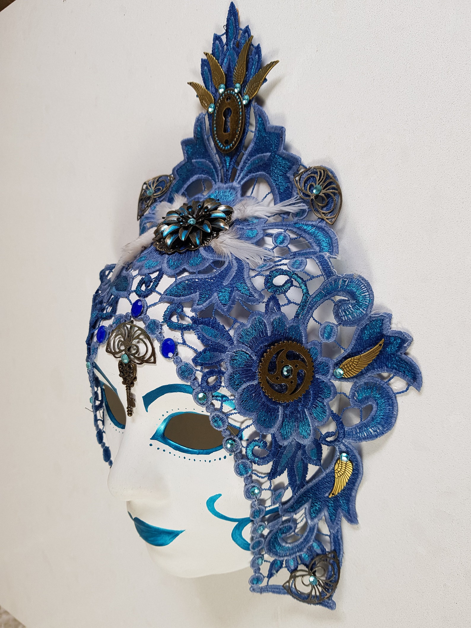 Air Elemental Dungeons and Dragons Warrior Fantasy Mask - Etsy Australia