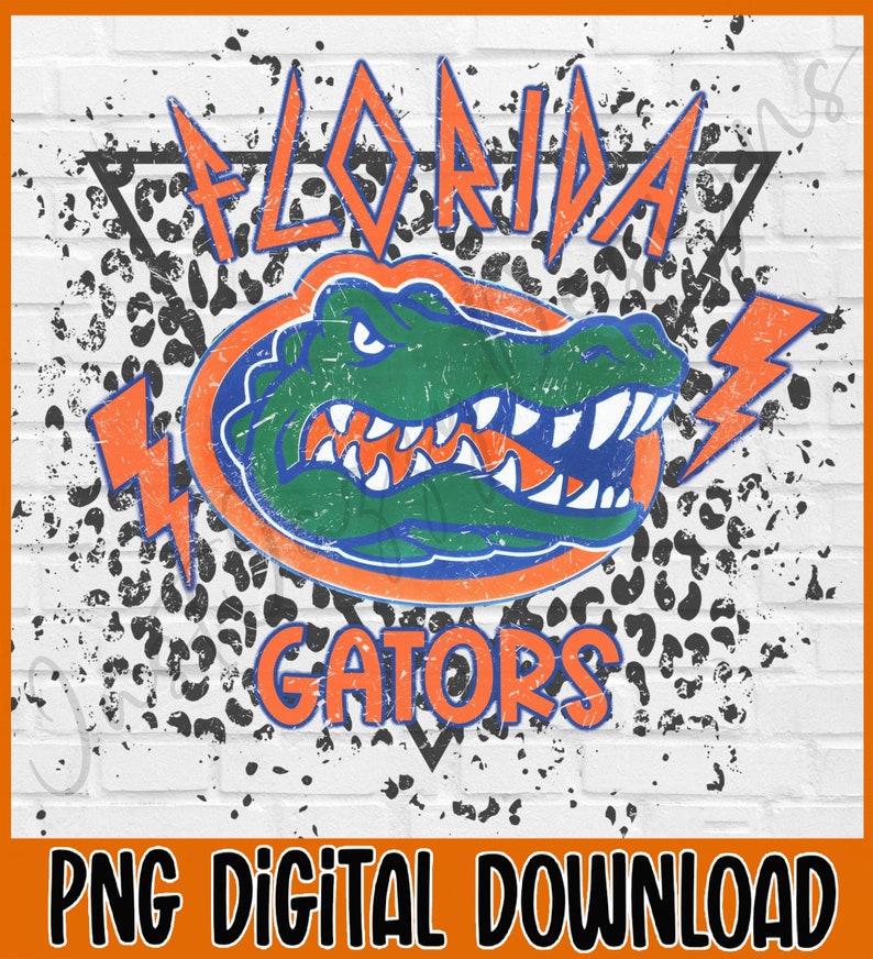 Florida Gators Football PNG Gator Design Instant Download Sublimation ...