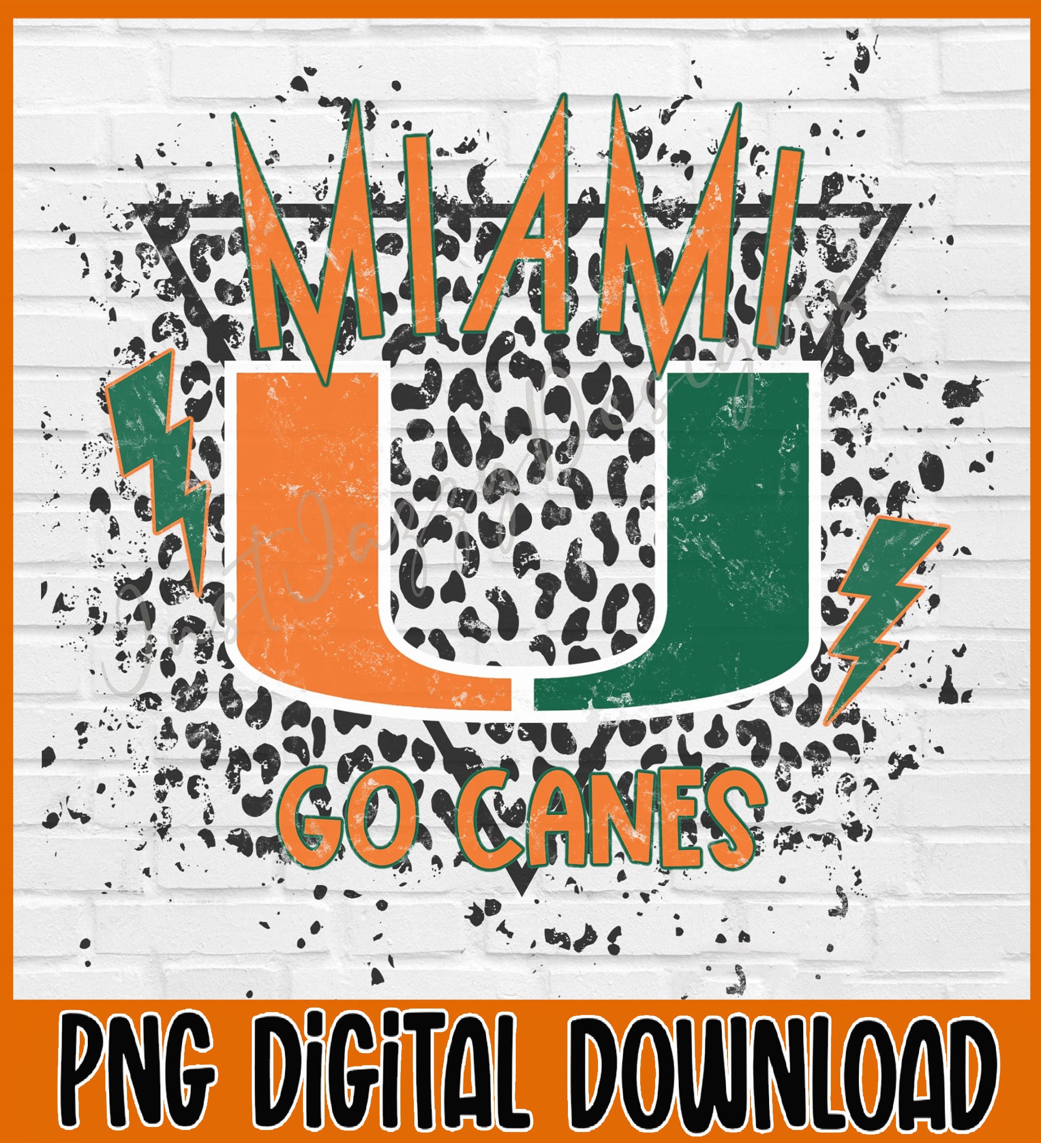 Miami Football PNG Football PNG Sublimation Instant Download - Etsy