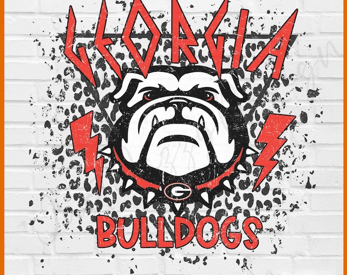 Georgia Bulldogs PNG- Instant Download- Sublimation Design- Football ...