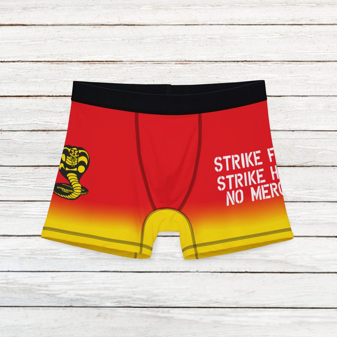 Cobra Kai Strike First Boxers | Karate-themed Men's Underwear | Martial ...