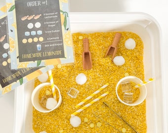 Lemonade Stand Sensory Bin - Lemonade - Sensory Play - Sensory Kit ...