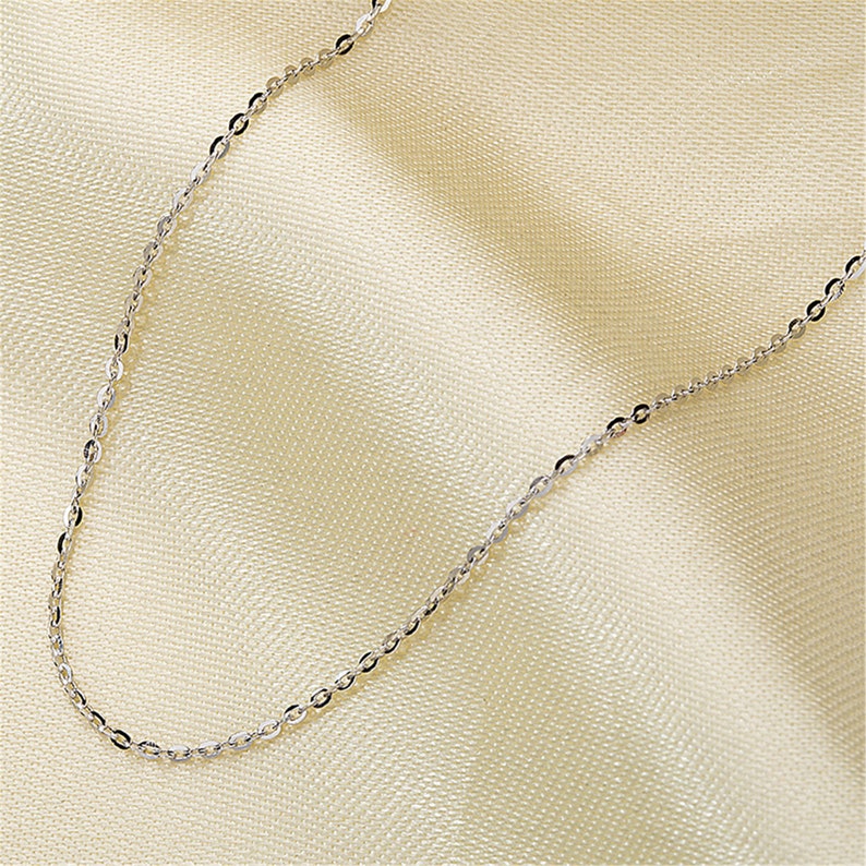 18'' Adjust S925 Sterling Silver 1.2mm O Chain | Etsy