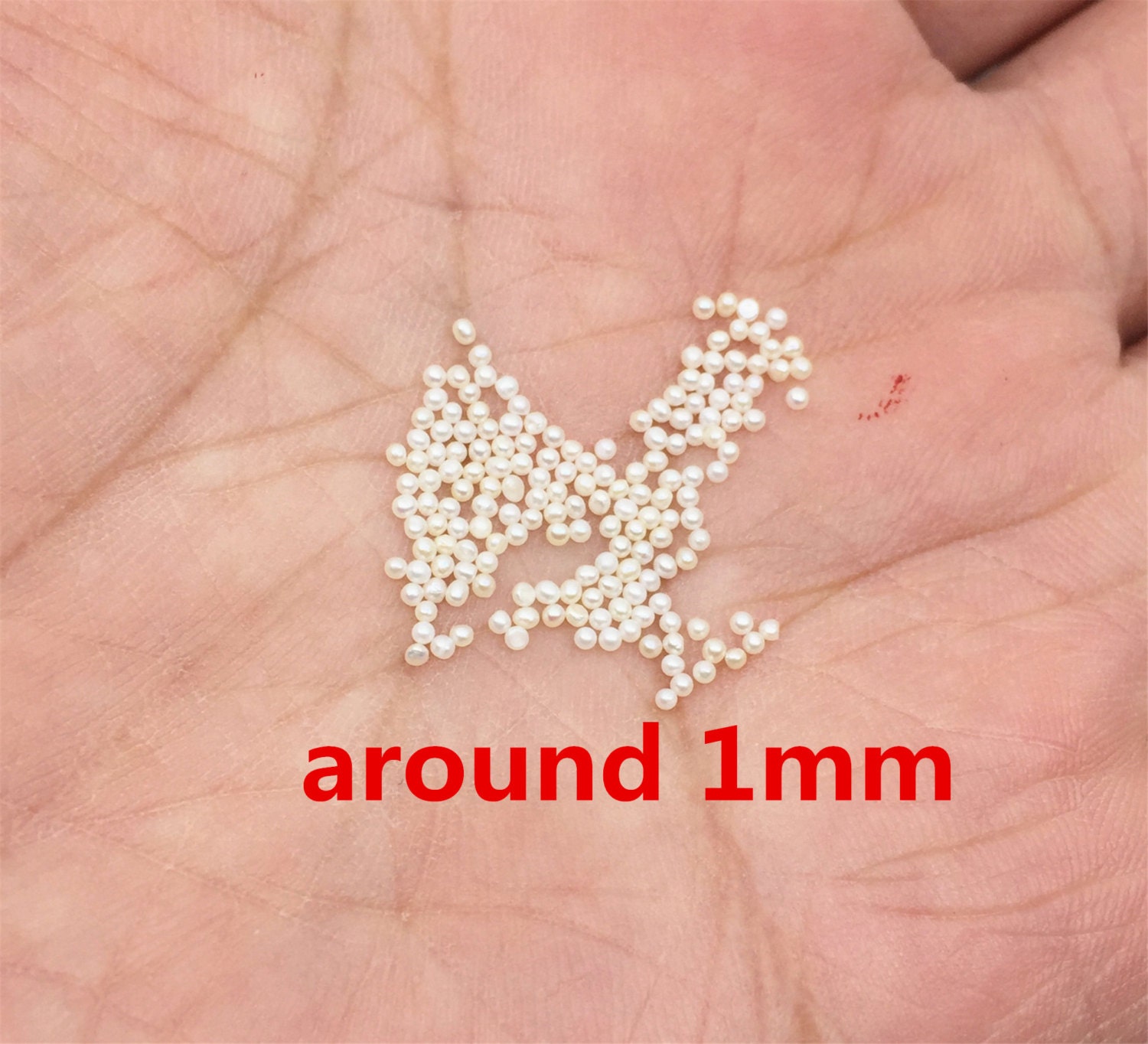 AAA 1mm White Near Round Freshwater Seed Pearls,no Hole,,cultured Pearl ...