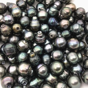 Real Green Tahitian Pearl Bracelet,high Luster Pearl, Pearl Leather ...