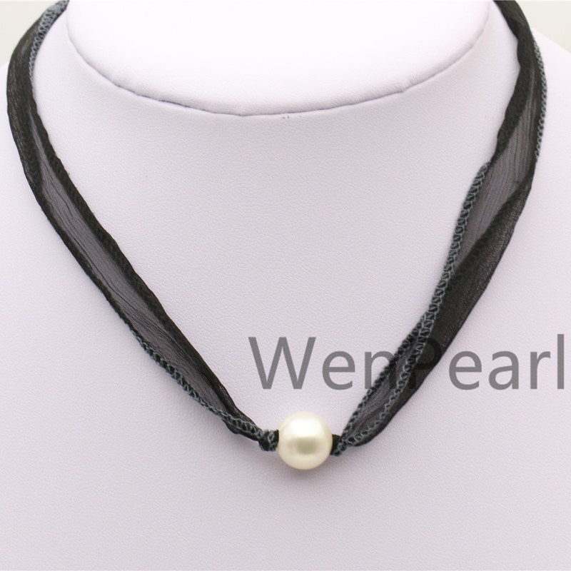 Silk Ribbon Necklace - Etsy