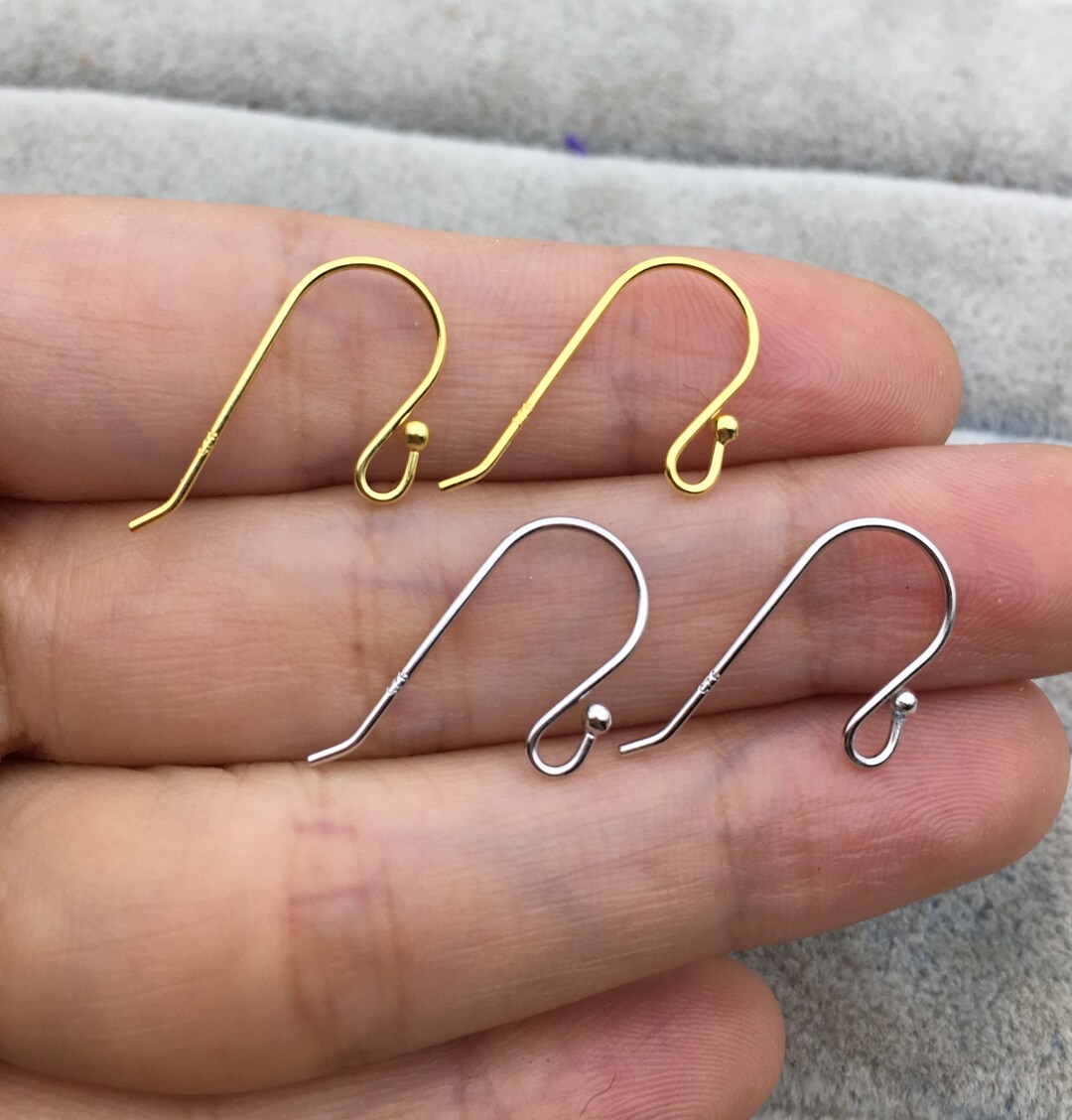 5 Pairs 11x20mm Sterling Silver White/yellow Dangle Hook, Sterling ...