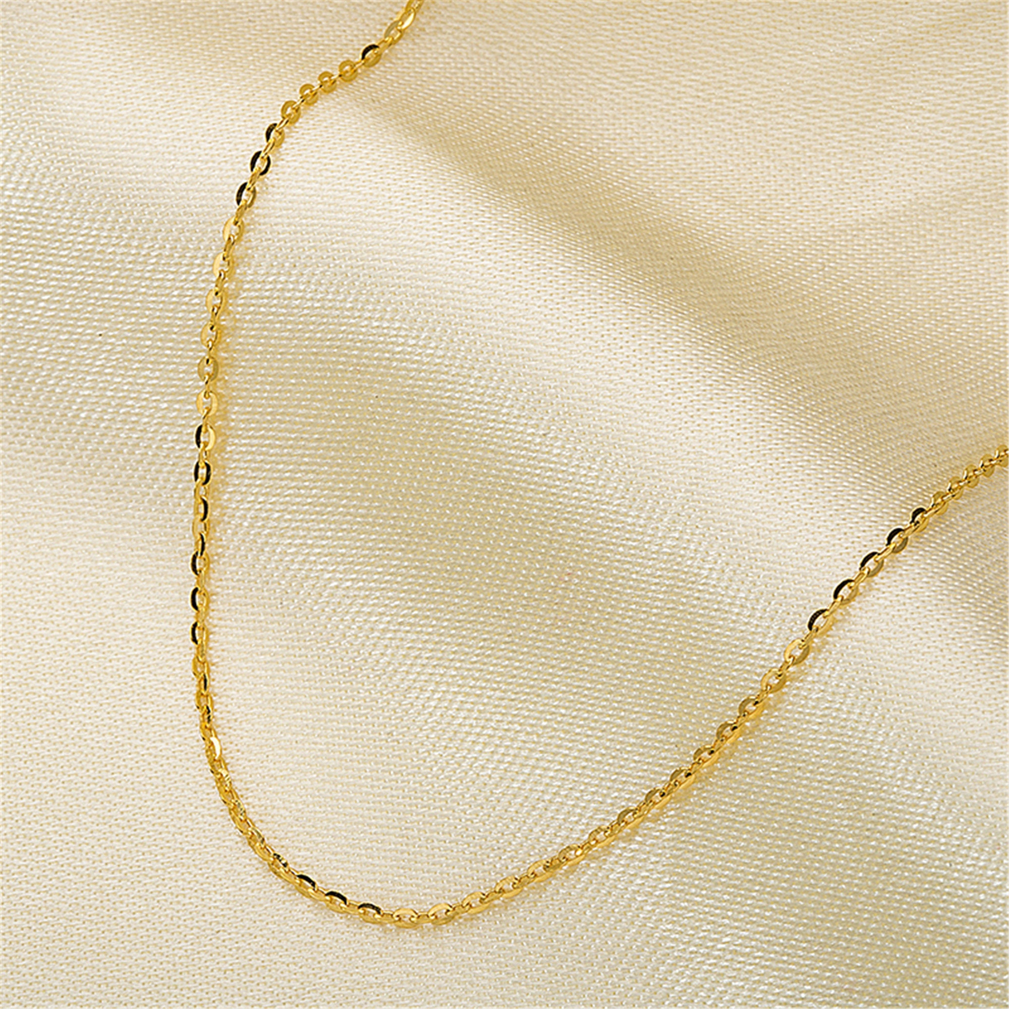 18'' Adjust S925 Sterling Silver 1.2mm O Chain | Etsy