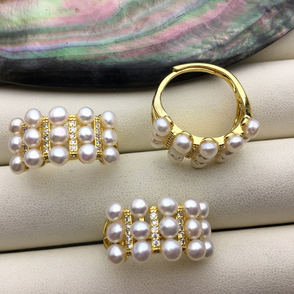 Tiny Pearl Ring - Etsy