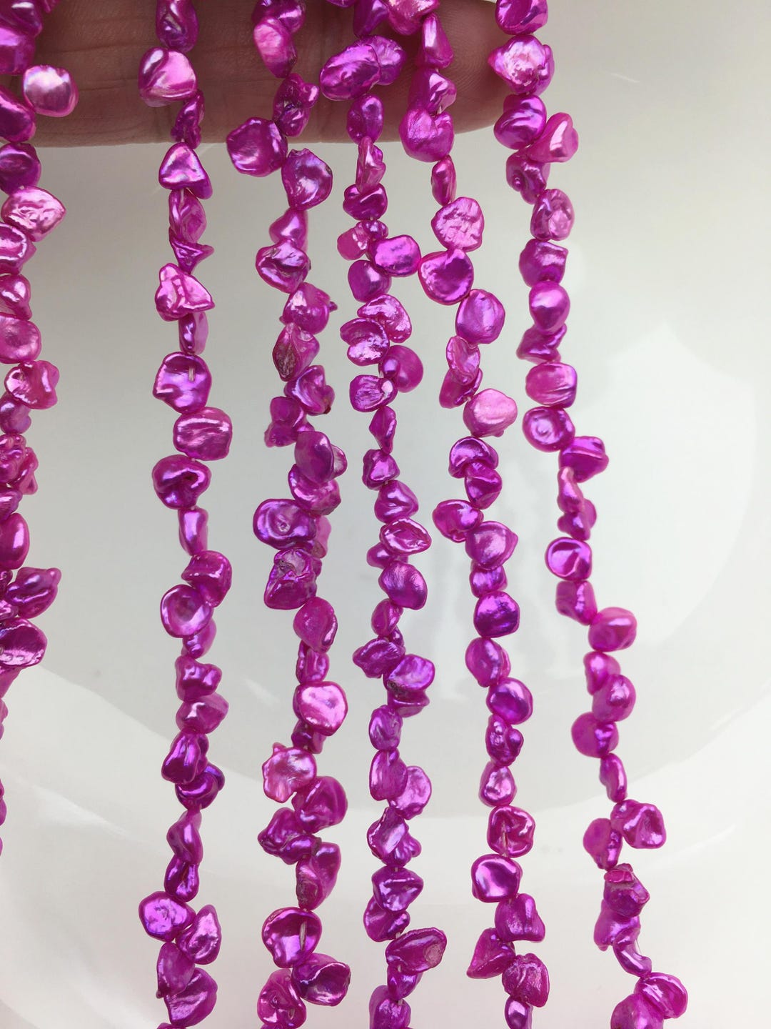 AA+ 4-6mm Red Keshi Freshwater Pearls,keshi Pearl Strands,zs-129-11 - Etsy