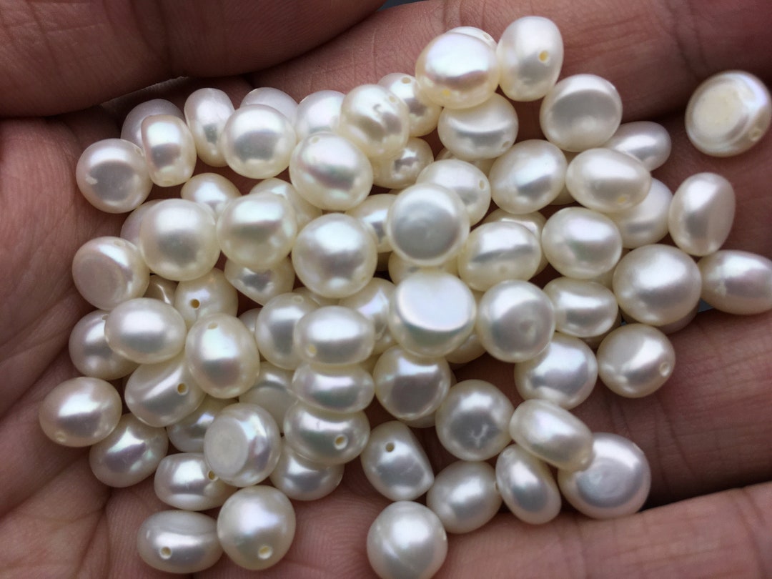 50pcs AAA 8-9mm White Nugget Freshwater Pearls,irregular Pearl,cultured ...