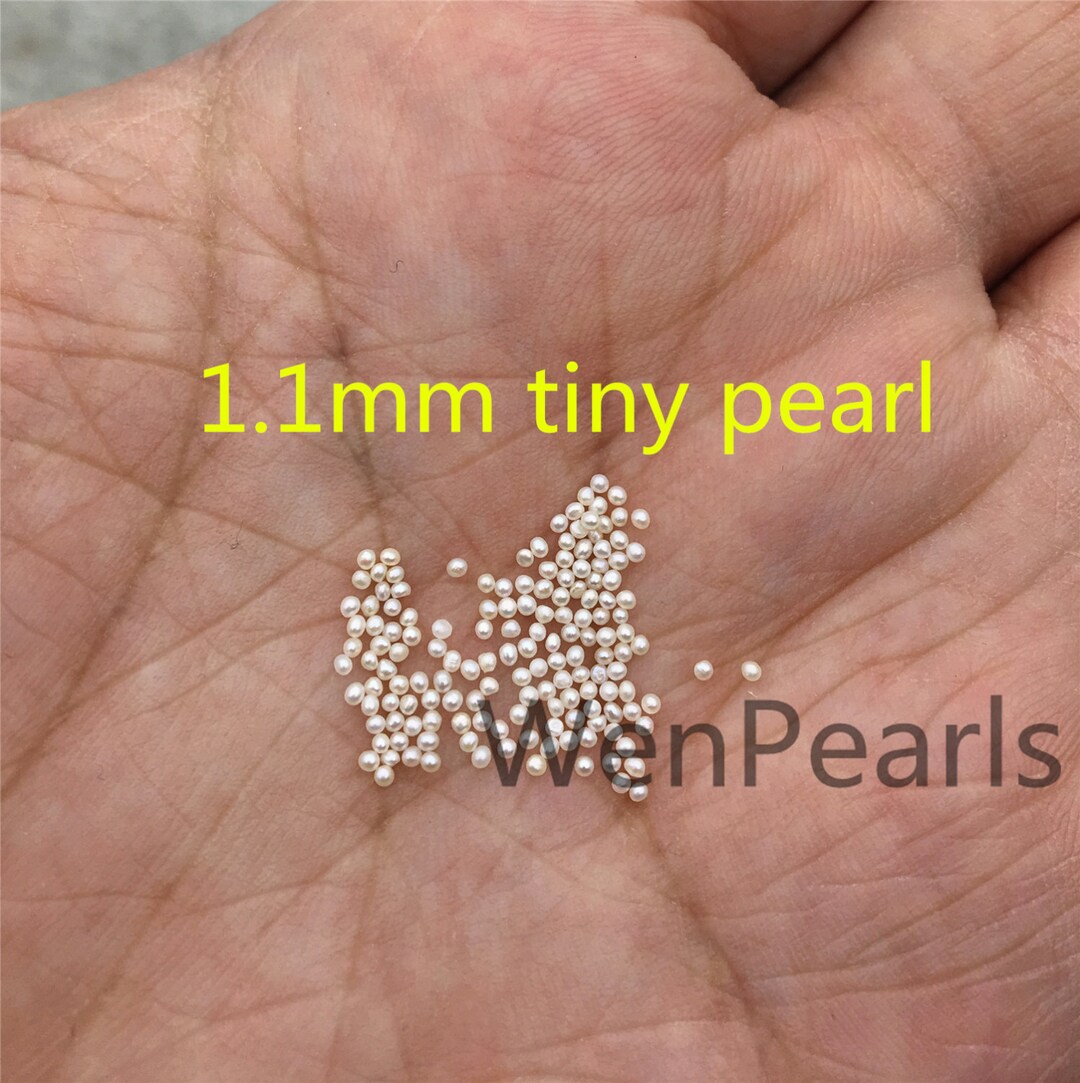 AAA 1.1mm White Near Round Freshwater Seed Pearls,no Hole,cultured ...