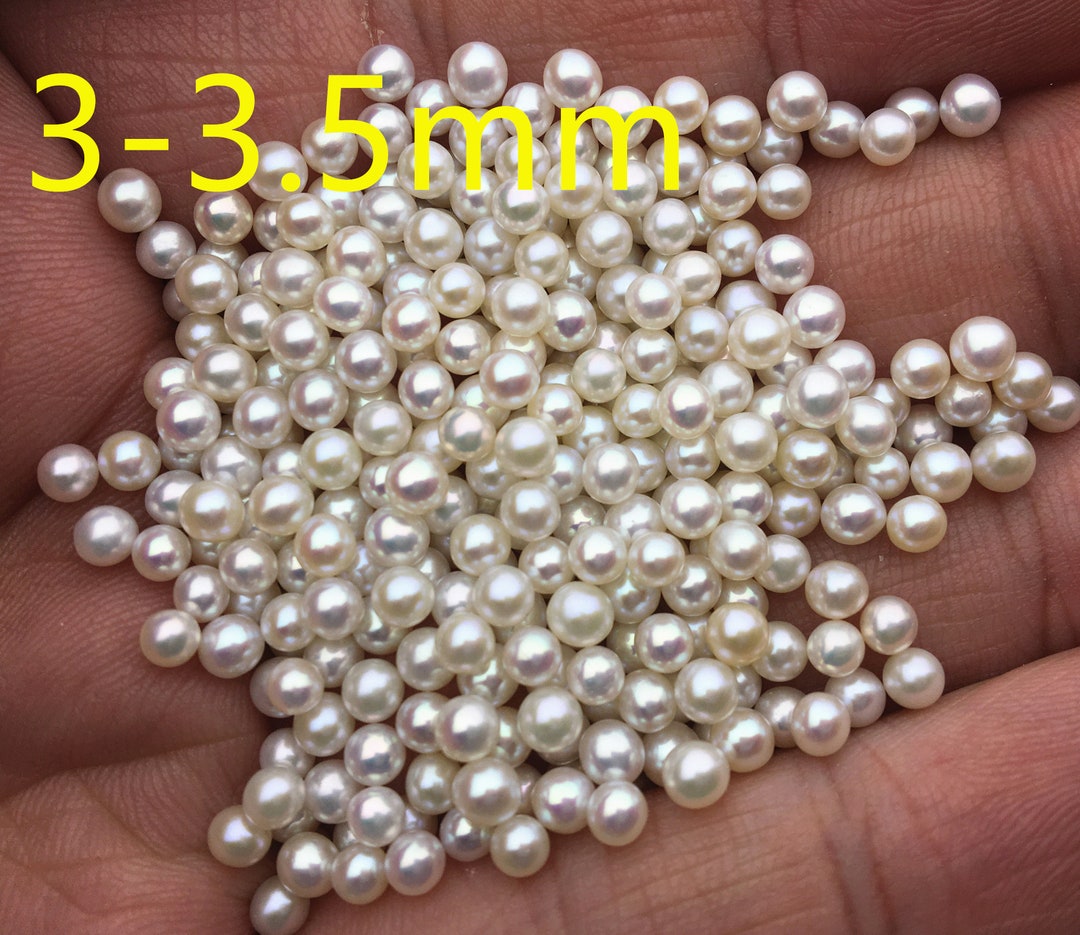 10pcs AAA 3-3.5mm White Seed Pearl Bead,small Pearls,tiny Pearl Supply ...