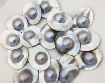 AAA 3pcs 20-22mm Natural Gray Mabe Sea Water Pearl,no Hole,mb-t2 - Etsy