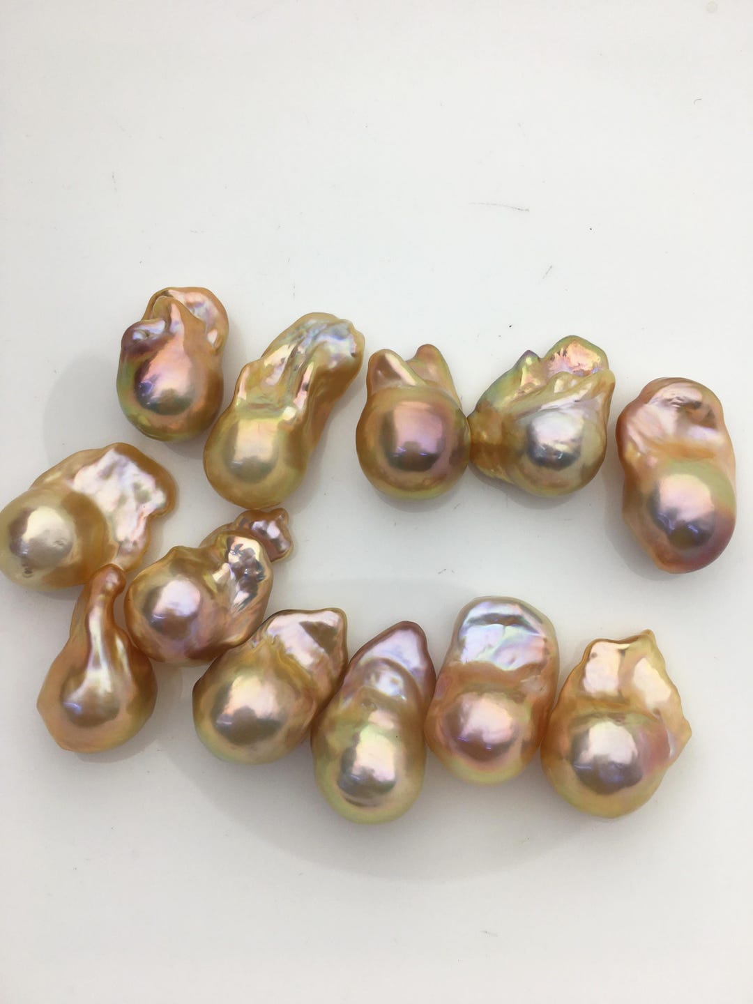 12pcs AAA 12-16mm Baroque Natural Rainbow Color Flame Ball Pearl - No Hole,fl15-t4-78 - Etsy
