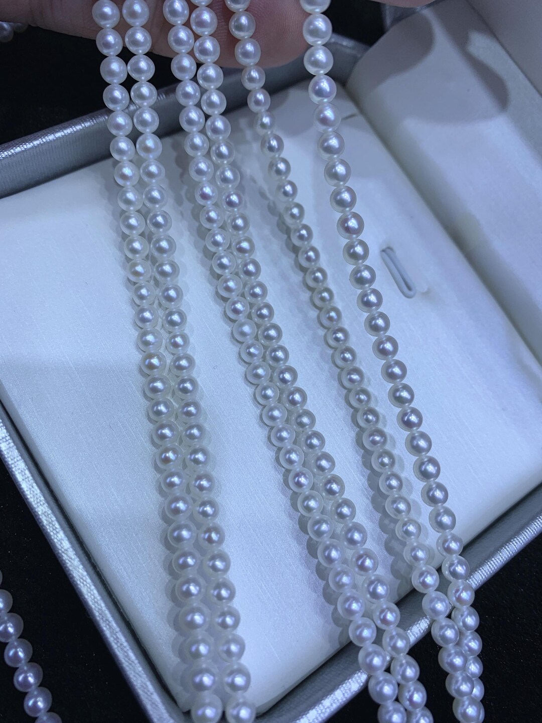 AAA 4-4.5mm White Round Freshwater Pearls,seed Pearl,white Round Pearl ...