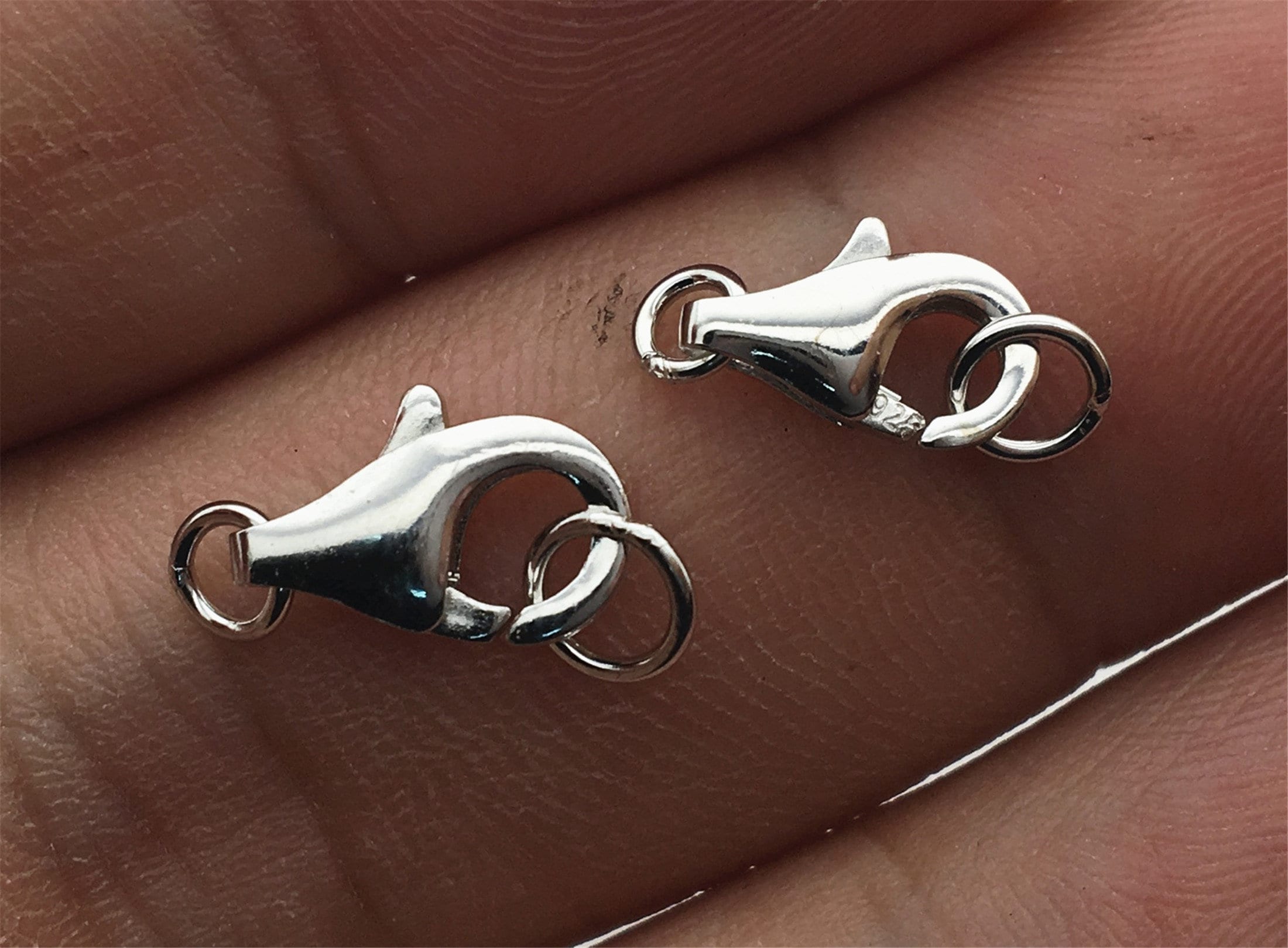 5pcs Sterling Silver Lobster Clasps, 925 Silver Lobster Clasps, Lobster ...