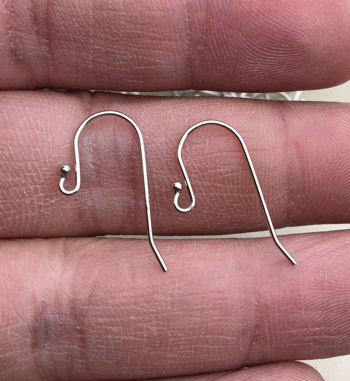 5 Pairs 11x20mm Sterling Silver White/yellow Dangle Hook, Sterling ...