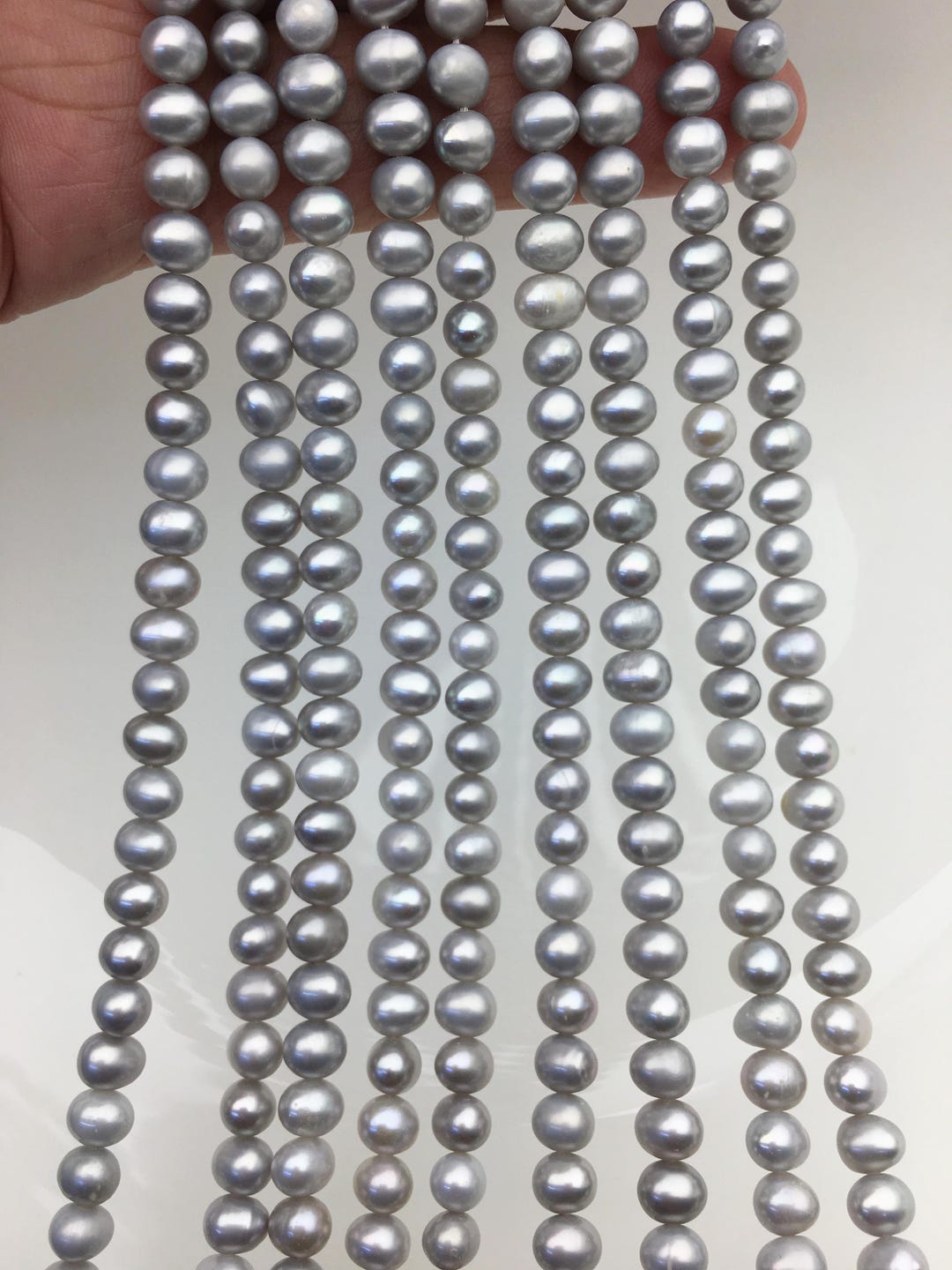 AA+ 5-6mm Gray Potato Freshwater Pearl,wholesale in Bulk,cr5-t8 - Etsy