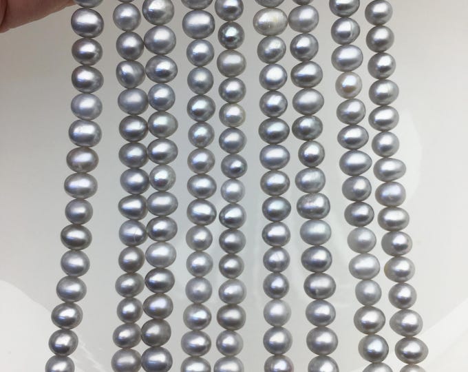 AA+ 5-6mm Gray Potato Freshwater Pearl,wholesale in Bulk,cr5-t8 - Etsy