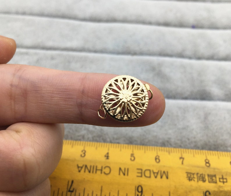 Pearl Clasp, 14k Gold Filled Round Filigree Clasp-12.5mm,wholesale ...