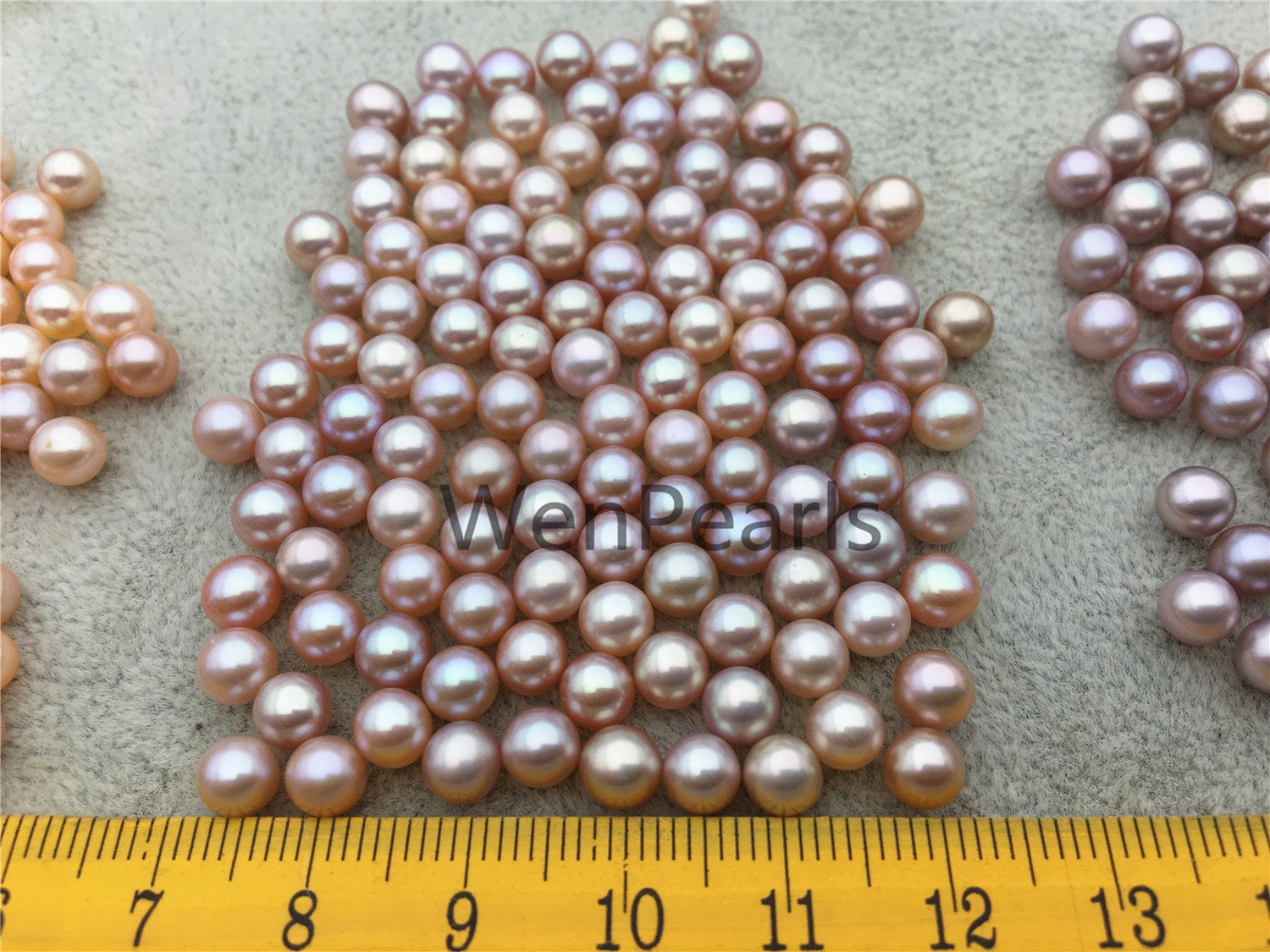 AAA 5-5.5mm Pink Peach Purple Round Freshwater Pearls,white Freshwater ...