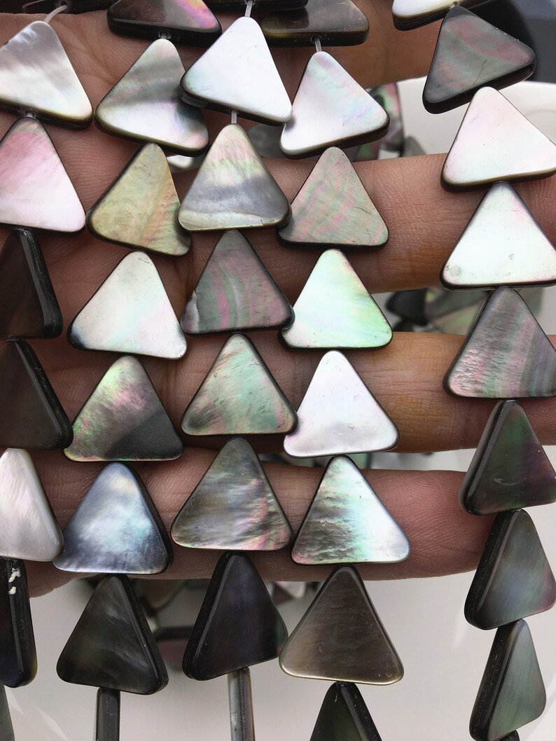 AAA Around 15mm Natural Tahitian Shell Triangle Shape Loose - Etsy UK