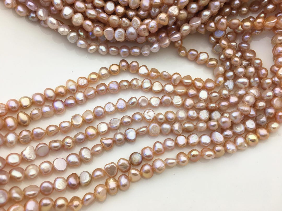 AA+ 6-6.5mm Purple Nugget Freshwater Pearls,irregular Nugget Freshwater ...