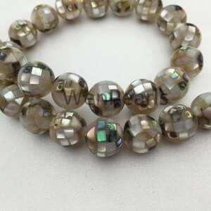 4pcs 10/12/14/16mm Misc Mosaic Shell Beads,handcrafted Beads,misc Lip ...