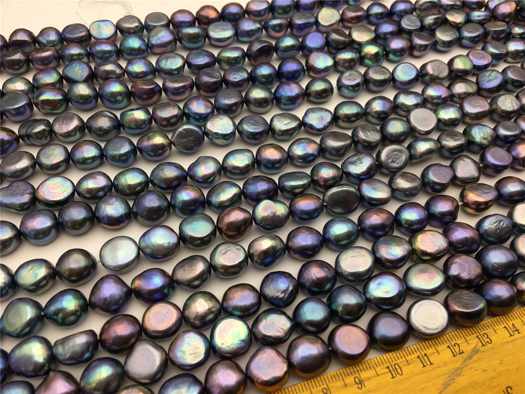 AAA 12mm Deep Blue Nugget Freshwater Pearls,cultured Pearl,diy Pearl ...