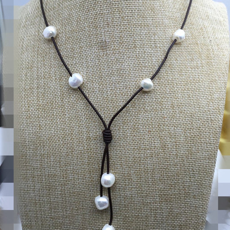 Baroque Rice Pearl Necklace - Etsy