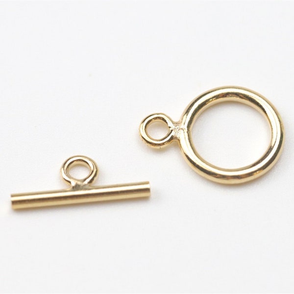 14K Gold Filled Round Filigree Pearl Clasp 12mm Single Two Strand, 12mm ...