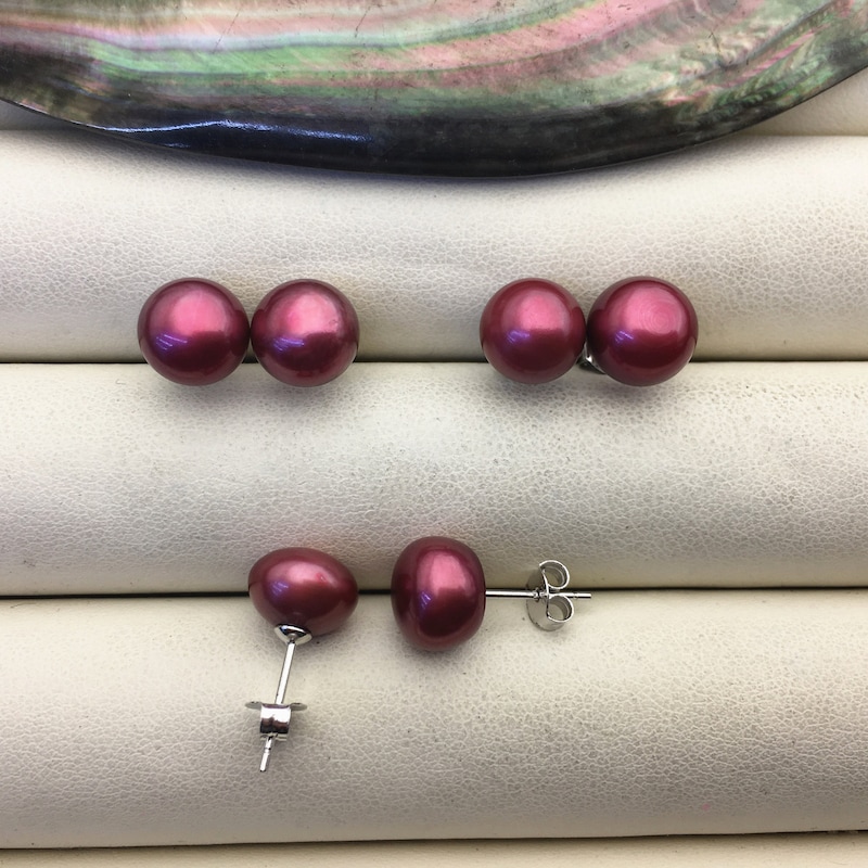 Crimson Red Pearls - Etsy