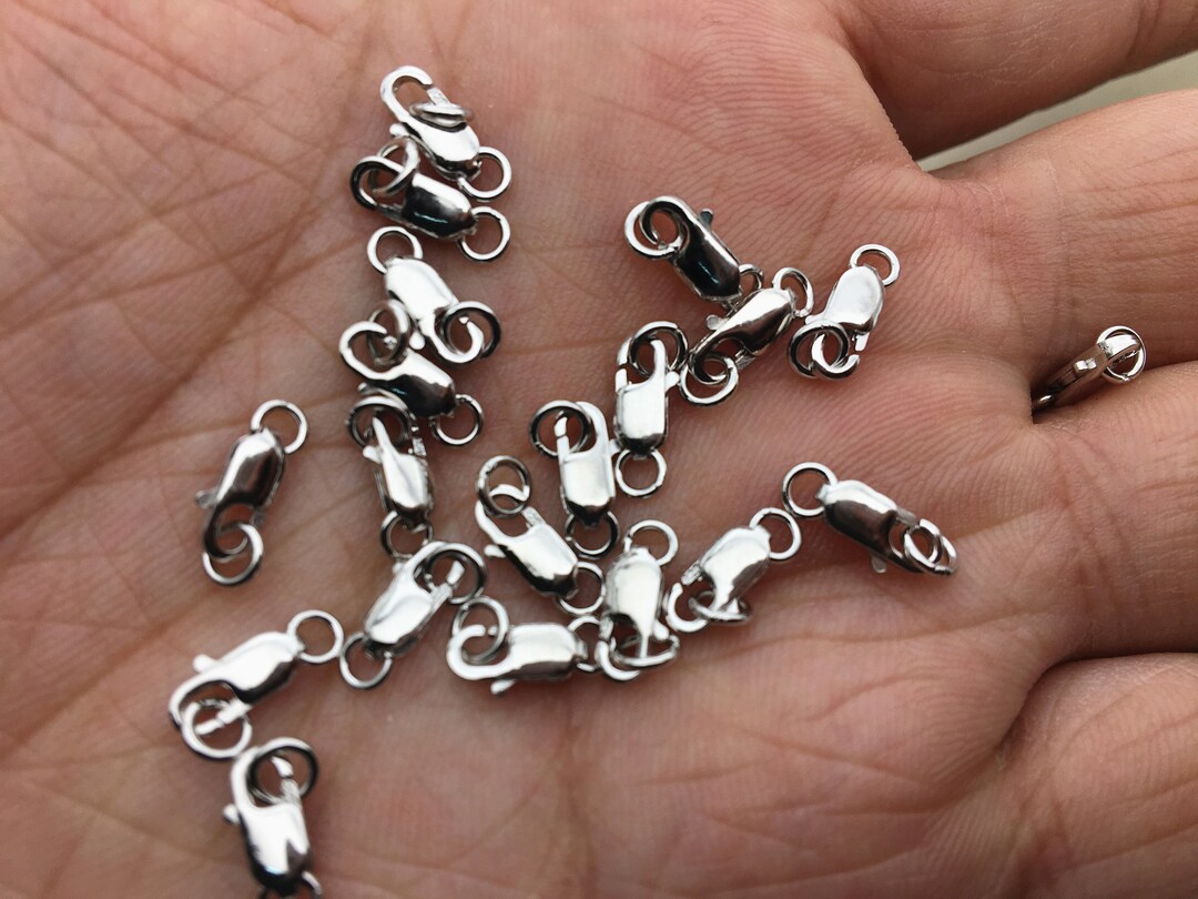5pcs Sterling Silver Lobster Clasps, 925 Silver Lobster Clasps, Lobster ...