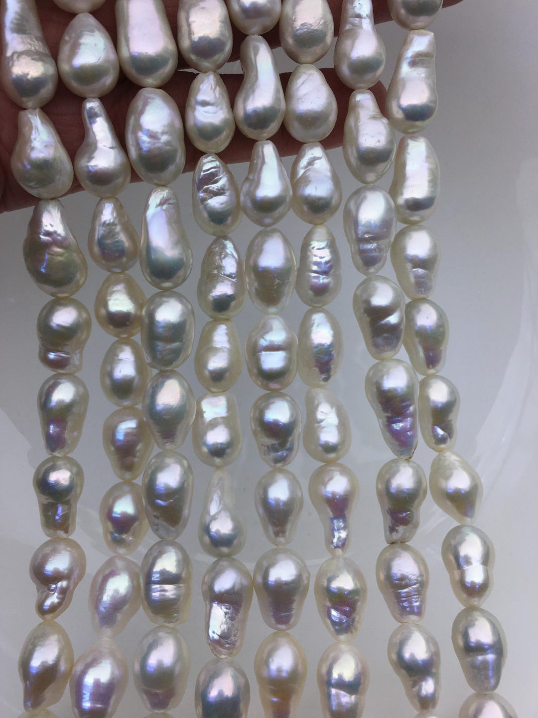 AA+ 9-11mm White Drop Edison Freshwater Pearl,ed12-2a-5-25 - Etsy