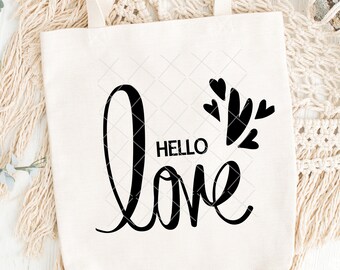 Hello Love Sign | Etsy