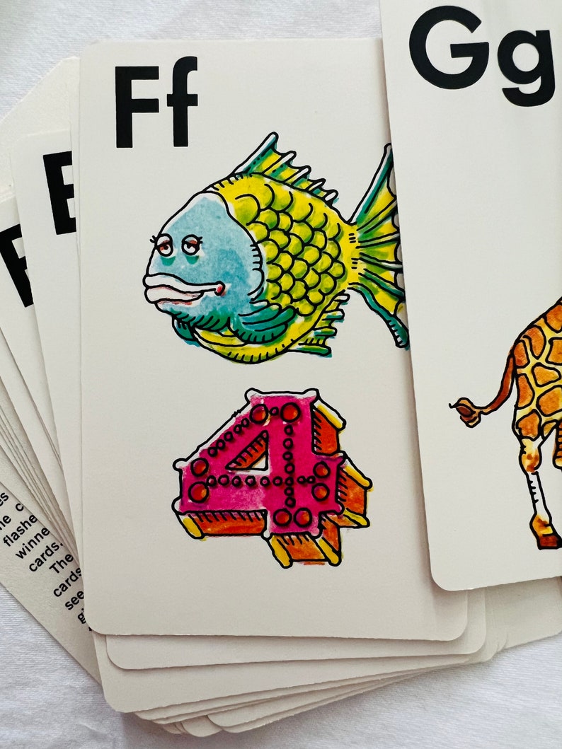 Whitman Flash Cards Vintage Visual Ed Flash Cards Vintage Flash Cards ...