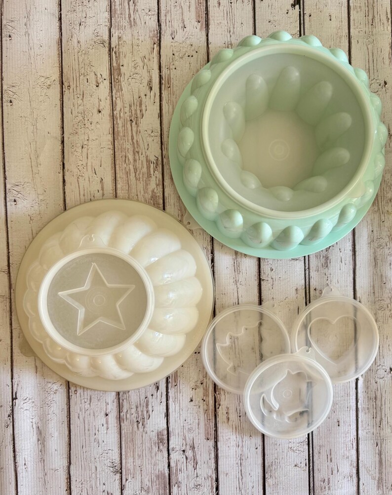 Tupperware Jello Mold Set | Tupperware Jel N Serve | Tupperware Molds ...