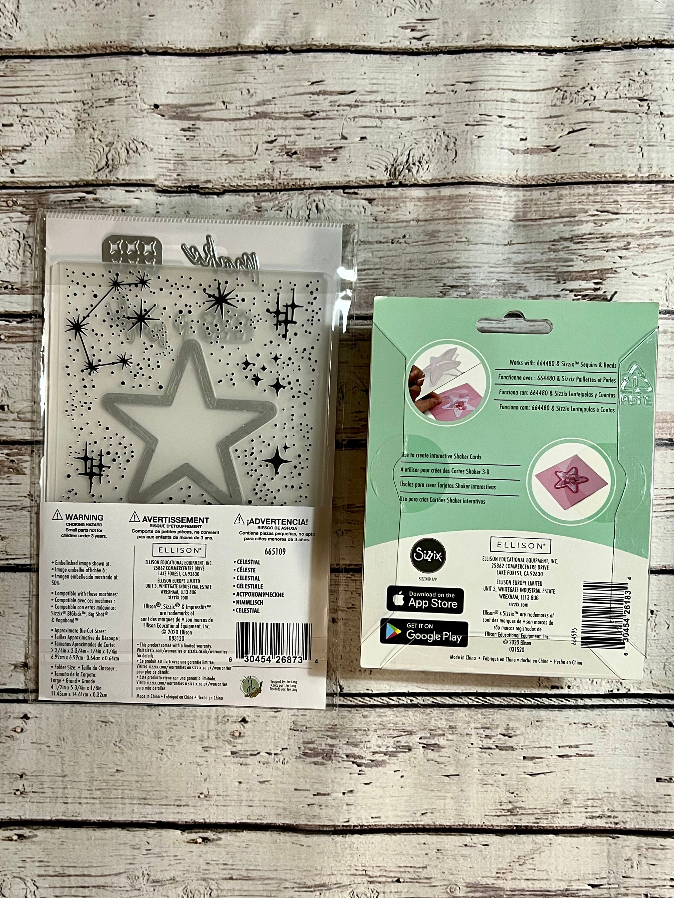 SIZZIX Impresslits A2 Celestial Jen Long Cut and Emboss - Etsy