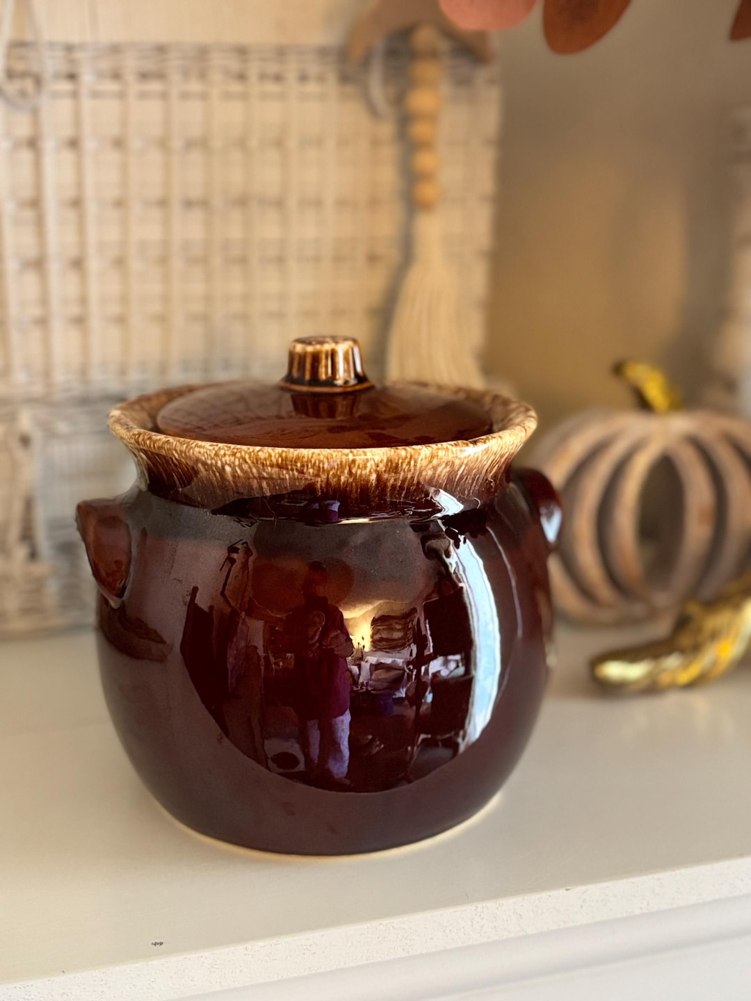 Hull Pottery Bean Pot | Hull Cookie Jar | Hull Soup Pot | Chili Pot ...