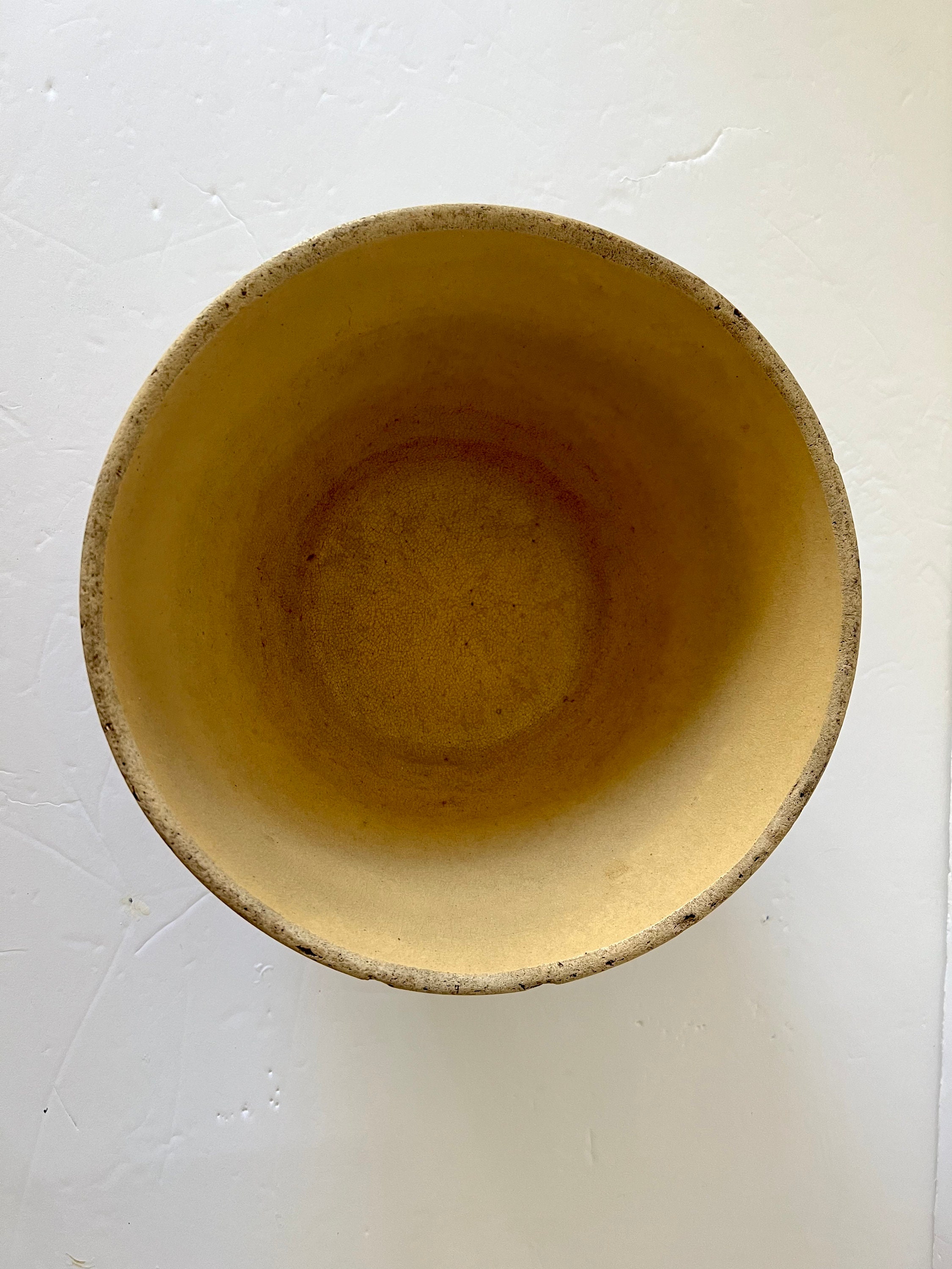 Blue Yellow Ware Bowl | Vintage BLUE BANDED Yellow Ware Mixing Bowl ...