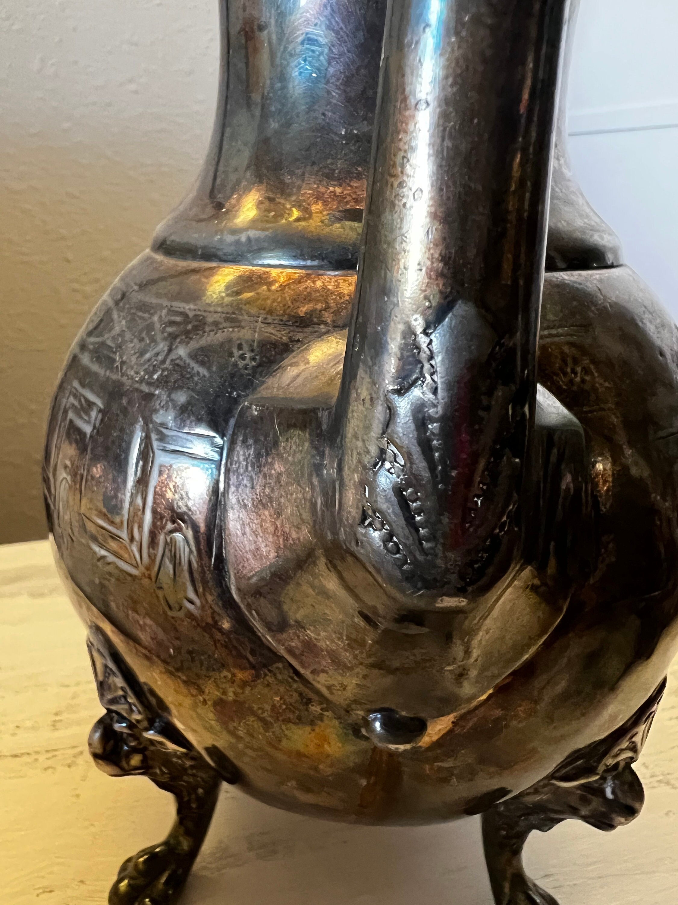 Antique Coffee Tea Set Silver Plated Vintage Tea Set 1800s Tea Set ...