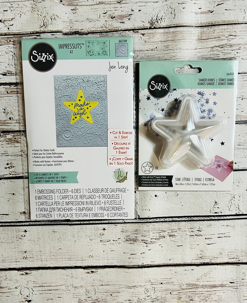 SIZZIX Impresslits A2 Celestial Jen Long Cut and Emboss - Etsy