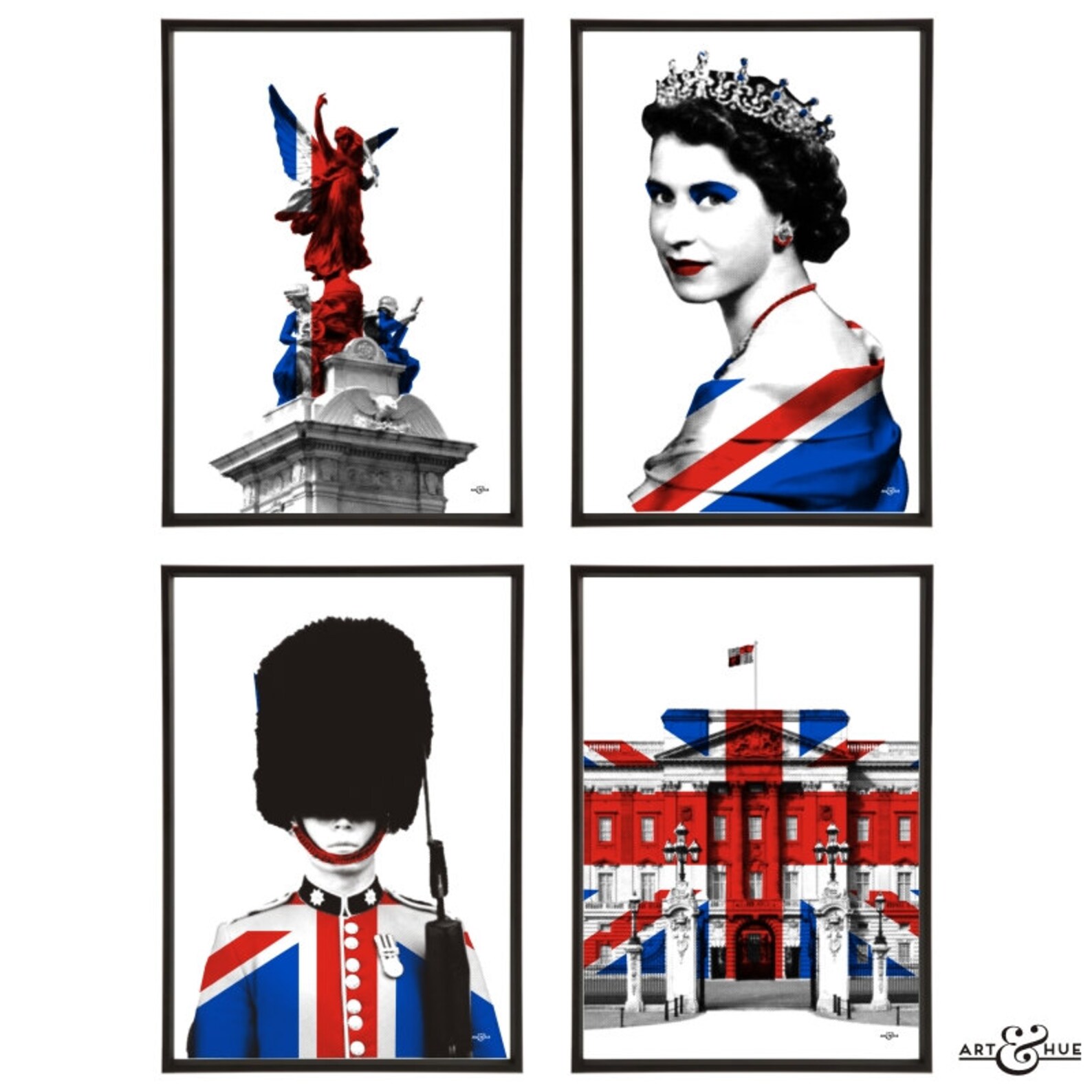 Royal London Group of 4 Pop Art Prints | Etsy